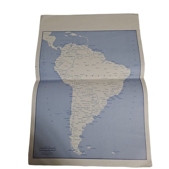 American Map Company | Art | Vintage Map Of Africa American Map Company ...